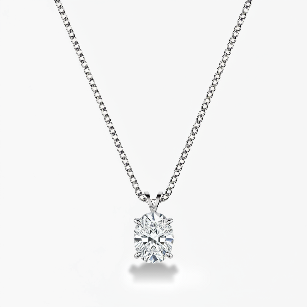 1 ct. Venus Oval Diamond Necklace – VVS Official